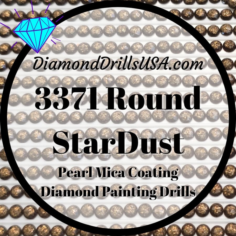 DiamondDrillsUSA - 3371 StarDust ROUND Pearl Mica Dust 5D Diamond ...