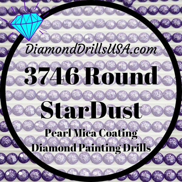 DiamondDrillsUSA - 3746 StarDust ROUND Pearl Mica Dust 5D Diamond ...