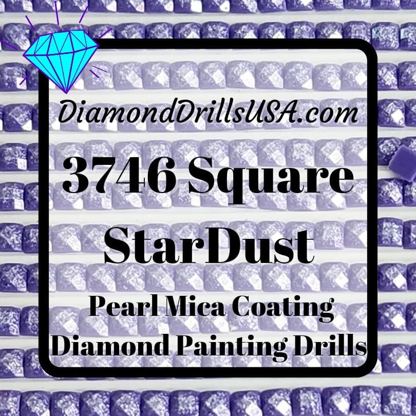 DiamondDrillsUSA - 3746 StarDust SQUARE Pearl Mica Dust 5D Diamond ...