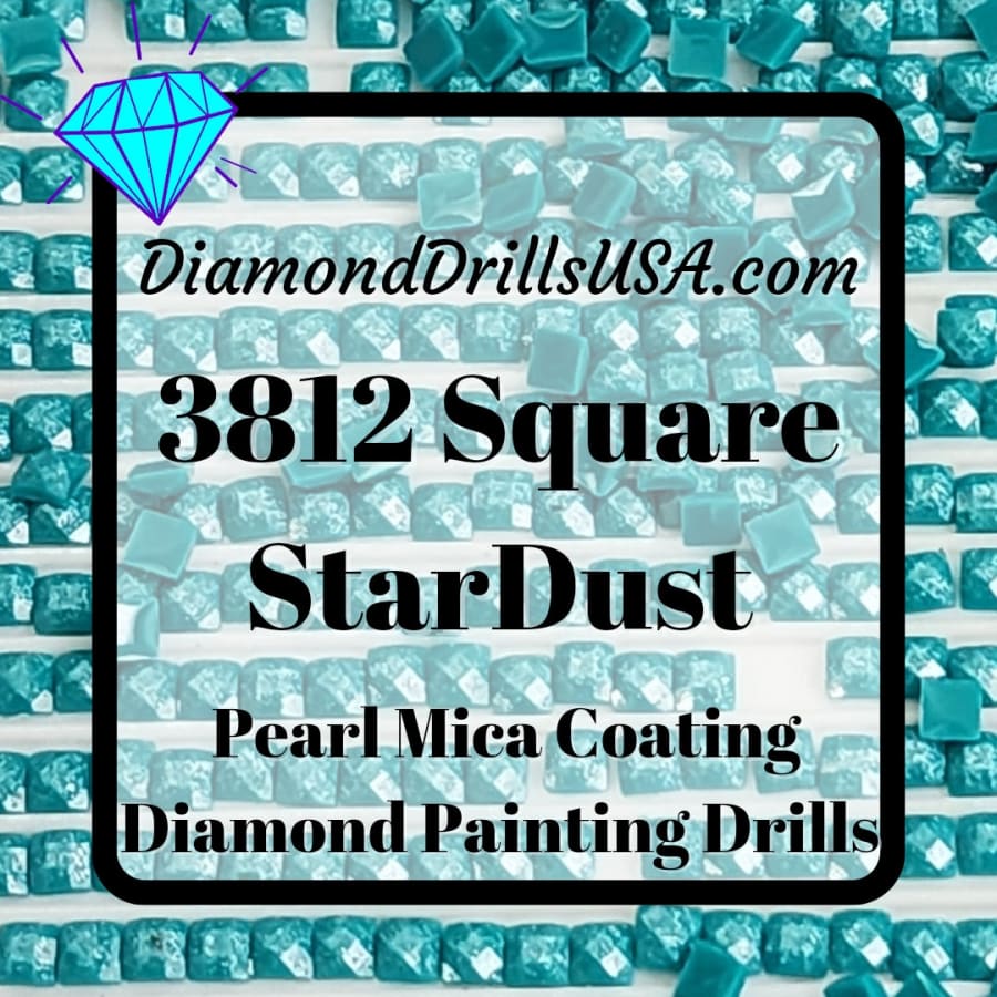 DiamondDrillsUSA - 3812 StarDust SQUARE Pearl Mica Dust 5D Diamond ...