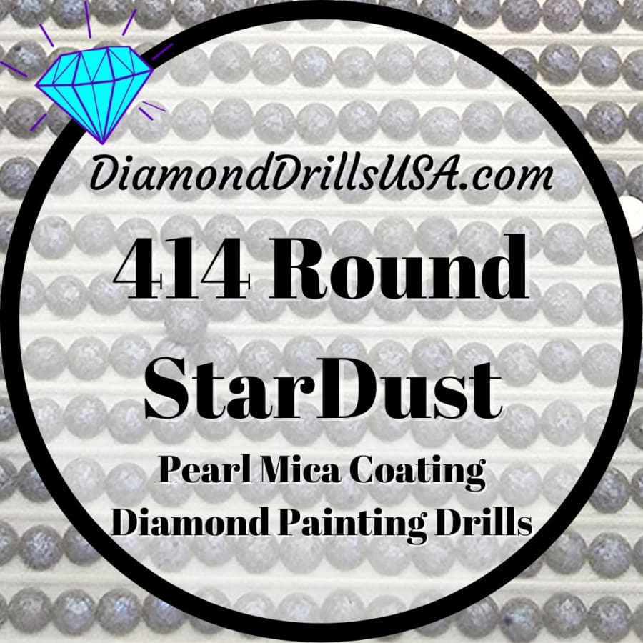 DiamondDrillsUSA - 414 StarDust ROUND Pearl Mica Dust 5D Diamond Painting Drills Pixie Fairy DMC ...