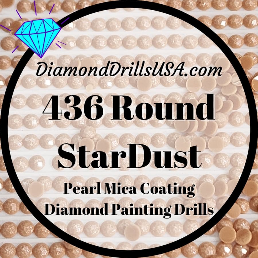 DiamondDrillsUSA - 436 StarDust ROUND Pearl Mica Dust 5D Diamond ...