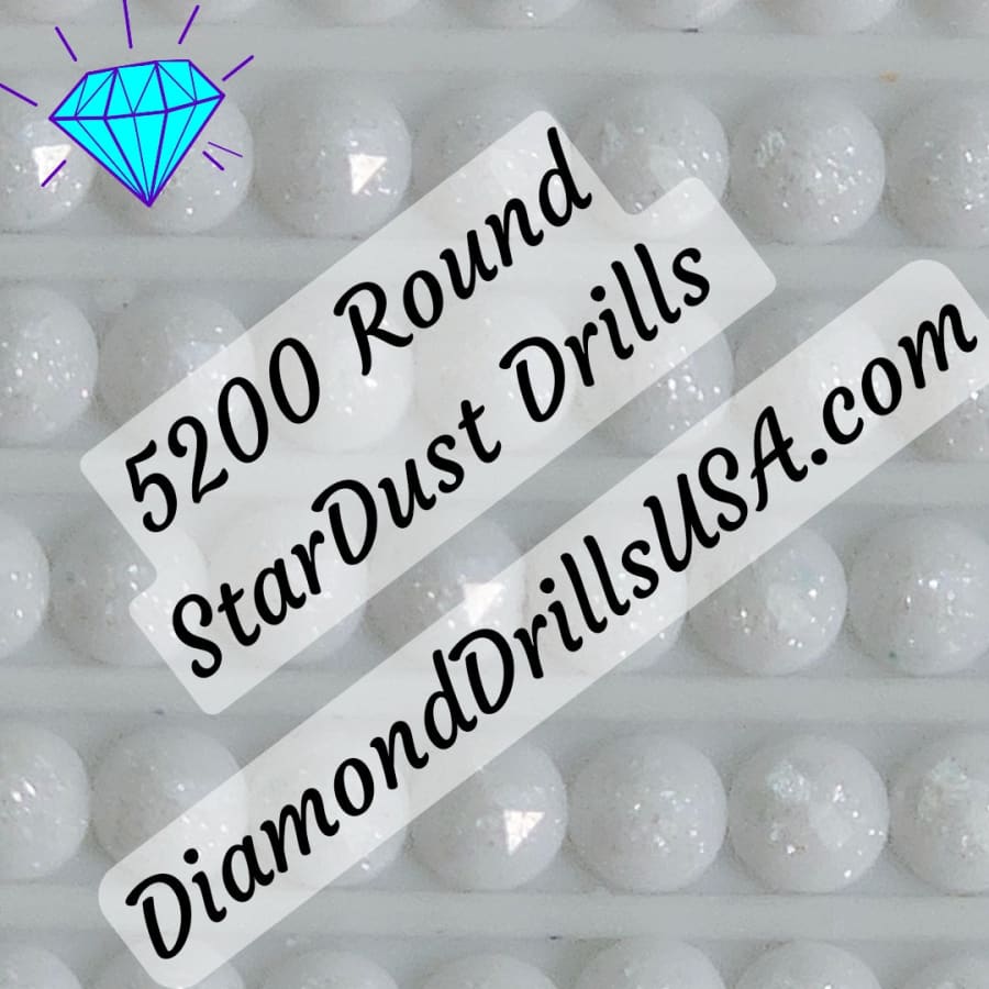 DiamondDrillsUSA - 5200 StarDust ROUND Pearl Mica Dust 5D Diamond ...