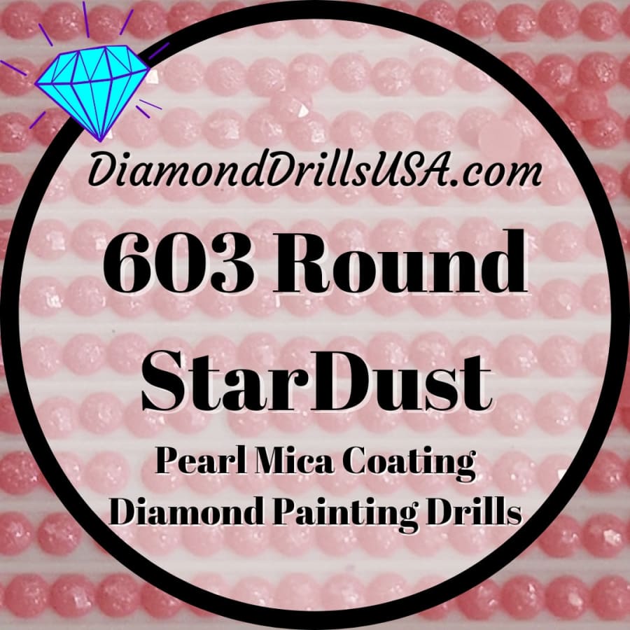 DiamondDrillsUSA - 603 StarDust ROUND Pearl Mica Dust 5D Diamond ...
