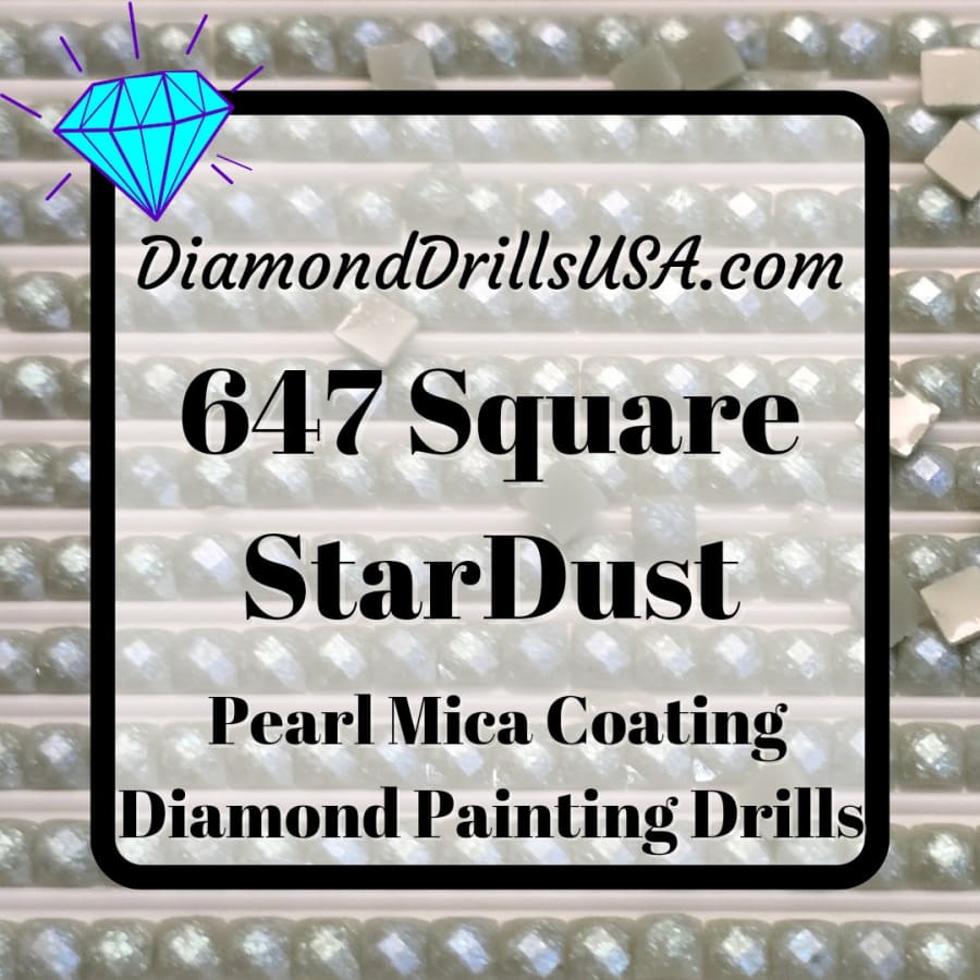 DiamondDrillsUSA - 647 StarDust SQUARE Pearl Mica Dust 5D Diamond ...