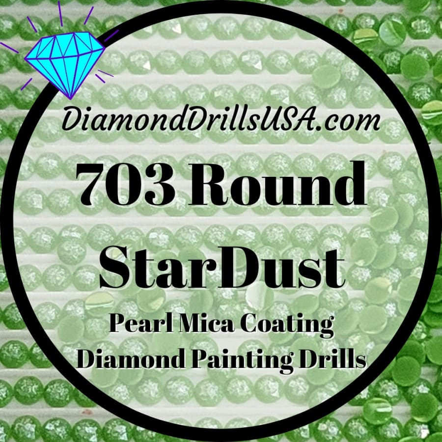 DiamondDrillsUSA - 703 StarDust ROUND Pearl Mica Dust 5D Diamond Painting Drills Pixie Fairy DMC ...