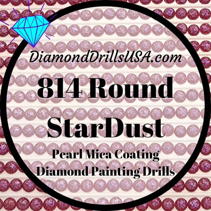 DiamondDrillsUSA - 814 StarDust ROUND Pearl Mica Dust 5D Diamond ...