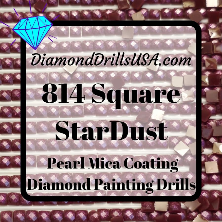 DiamondDrillsUSA - 814 StarDust SQUARE Pearl Mica Dust 5D Diamond ...