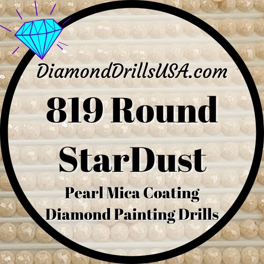 DiamondDrillsUSA - 819 StarDust ROUND Pearl Mica Dust 5D Diamond ...