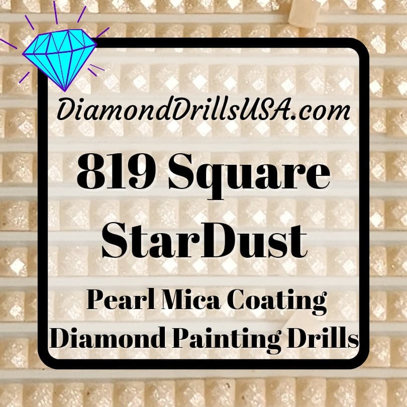 DiamondDrillsUSA - 819 StarDust SQUARE Pearl Mica Dust 5D Diamond ...