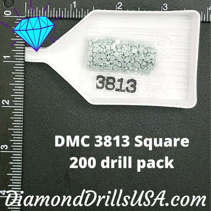 DiamondDrillsUSA - DMC 3813 SQUARE 5D Diamond Painting Drills Beads DMC ...