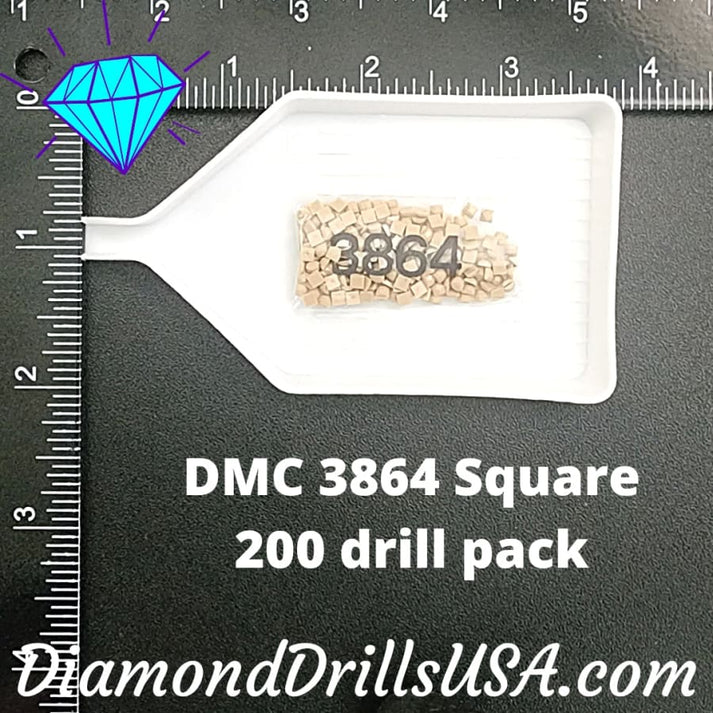 DiamondDrillsUSA - DMC 3864 SQUARE 5D Diamond Painting Drills Beads DMC ...