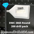 DiamondDrillsUSA - DMC 3865 ROUND 5D Diamond Painting Drills DMC 3865 ...