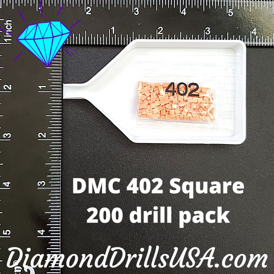 DiamondDrillsUSA - DMC 402 SQUARE 5D Diamond Painting Drills Beads DMC ...