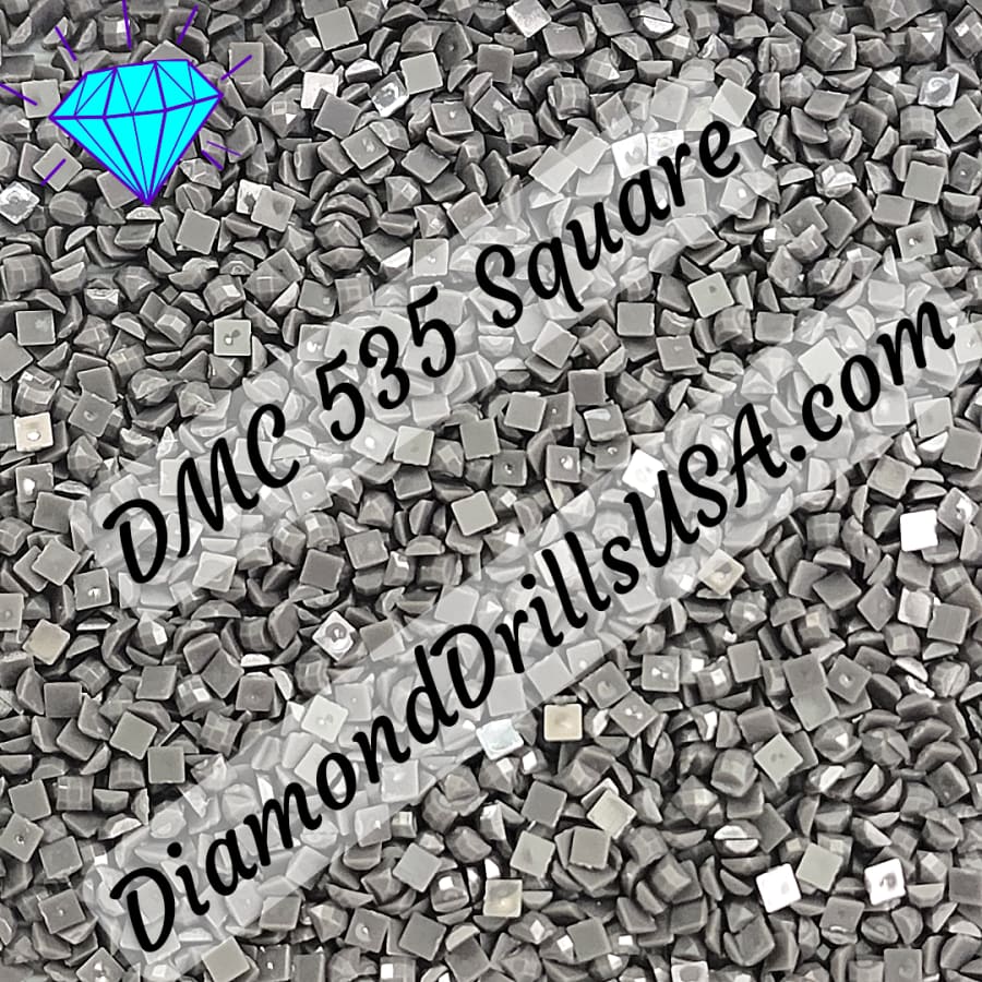 DiamondDrillsUSA - DMC 535 SQUARE 5D Diamond Painting Drills Beads DMC ...