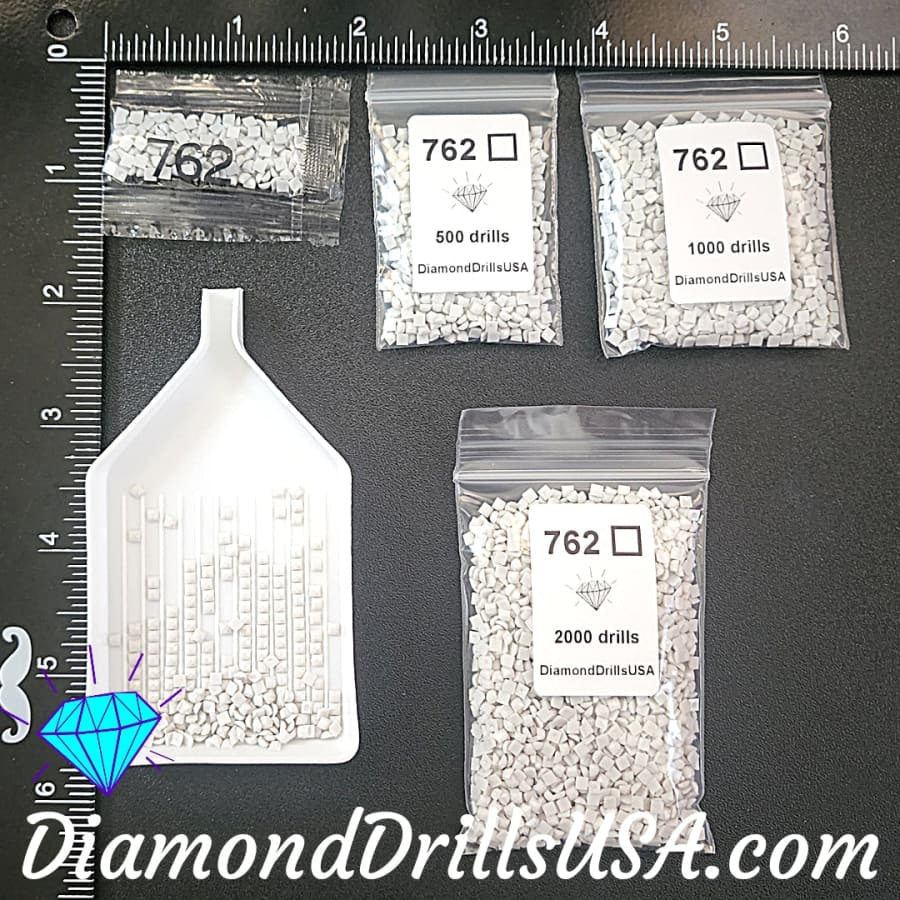 DiamondDrillsUSA - DMC 762 SQUARE 5D Diamond Painting Drills Beads DMC ...
