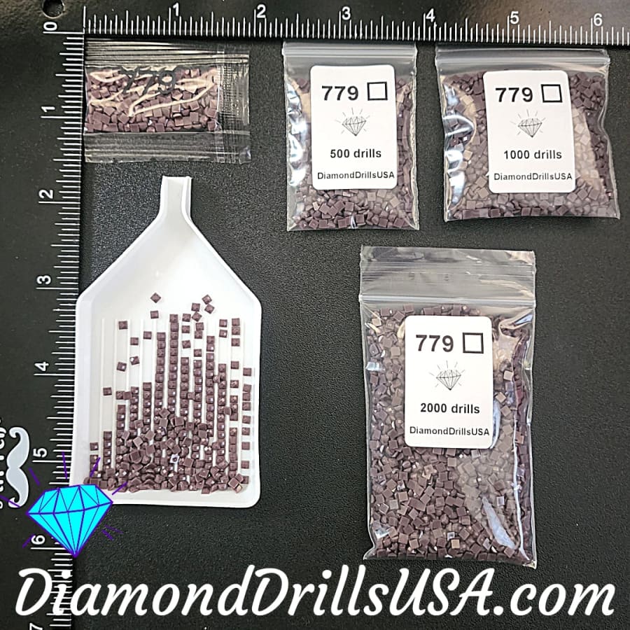 DiamondDrillsUSA - DMC 779 SQUARE 5D Diamond Painting Drills Beads DMC ...