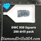 DiamondDrillsUSA - DMC 930 SQUARE 5D Diamond Painting Drills Beads DMC ...