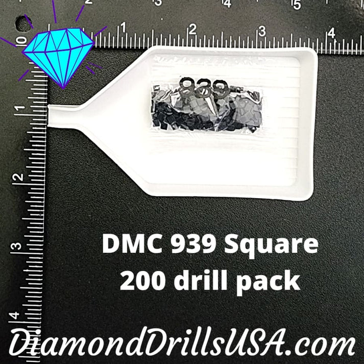 DiamondDrillsUSA - DMC 939 SQUARE 5D Diamond Painting Drills Beads DMC ...