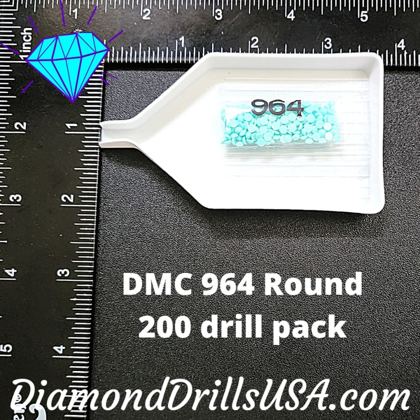 DiamondDrillsUSA - DMC 964 ROUND 5D Diamond Painting Drills Beads DMC ...