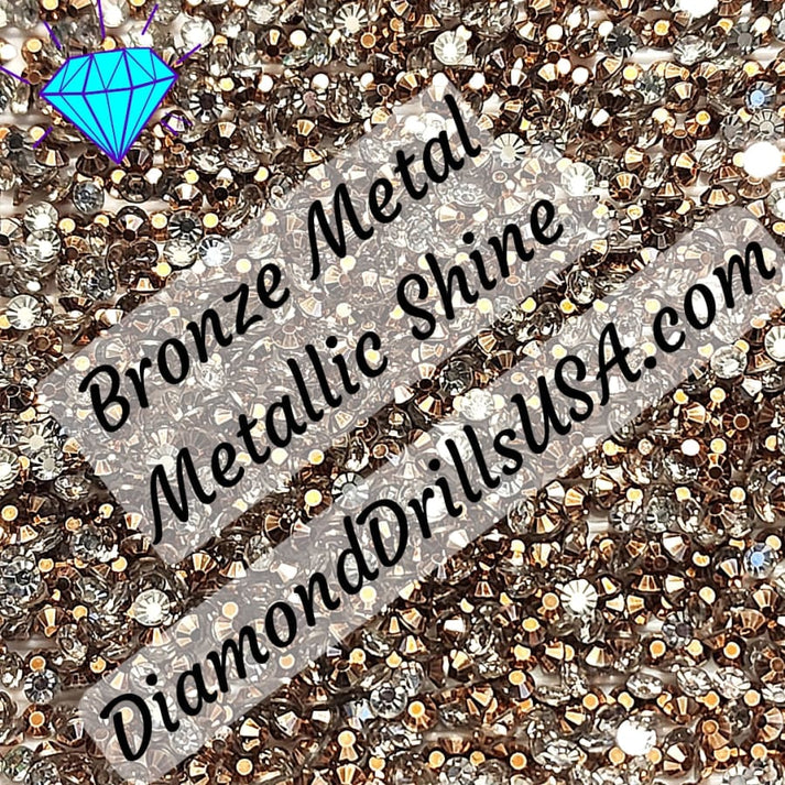 DiamondDrillsUSA - Metallic Bronze ROUND Diamond Painting Drills Metal ...