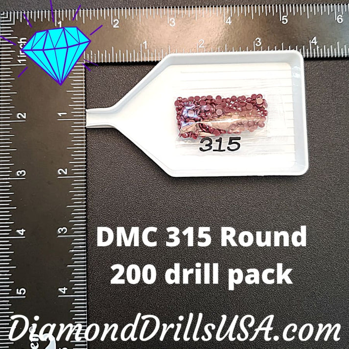 DiamondDrillsUSA - DMC 315 ROUND 5D Diamond Painting Drills Beads DMC ...