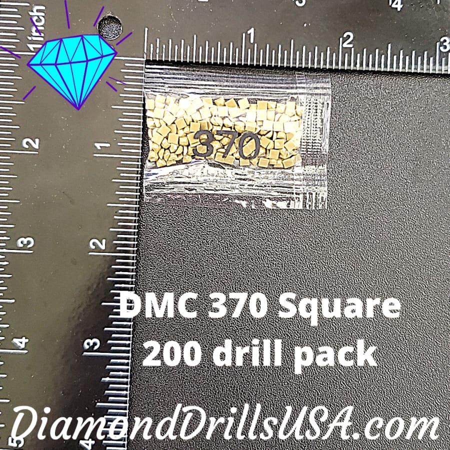 DiamondDrillsUSA - DMC 370 SQUARE 5D Diamond Painting Drills Beads DMC ...