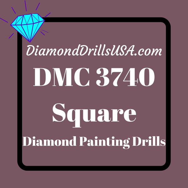 DiamondDrillsUSA - DMC 3740 SQUARE 5D Diamond Painting Drills Beads DMC ...