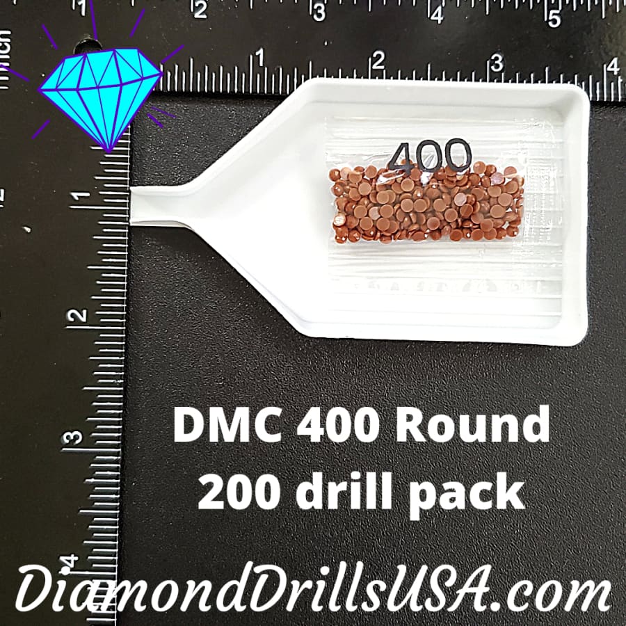 DiamondDrillsUSA - DMC 400 ROUND Diamond Painting Drills Beads DMC 400 ...