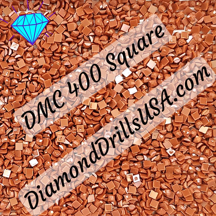 DiamondDrillsUSA - DMC 400 SQUARE Diamond Painting Drills Beads DMC 400 ...