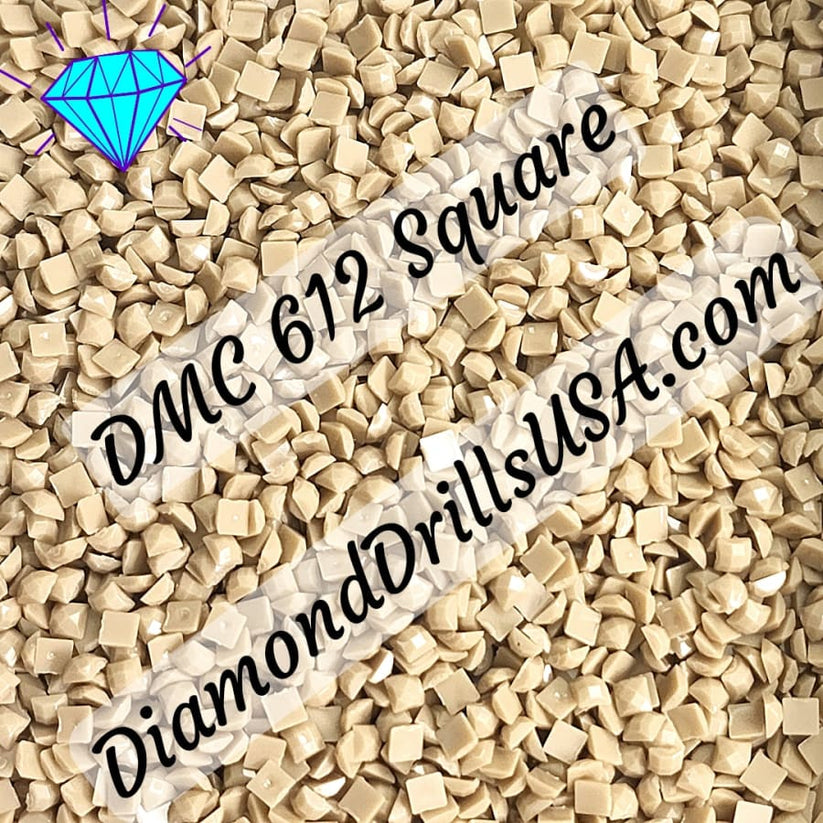 DiamondDrillsUSA - DMC 612 SQUARE 5D Diamond Painting Drills Beads DMC ...