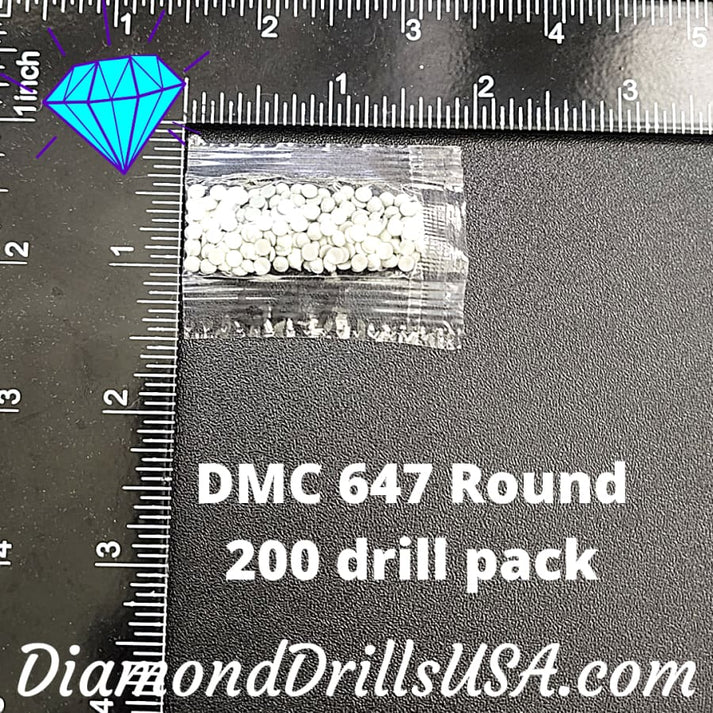 DiamondDrillsUSA - DMC 647 ROUND 5D Diamond Painting Drills DMC 647 ...