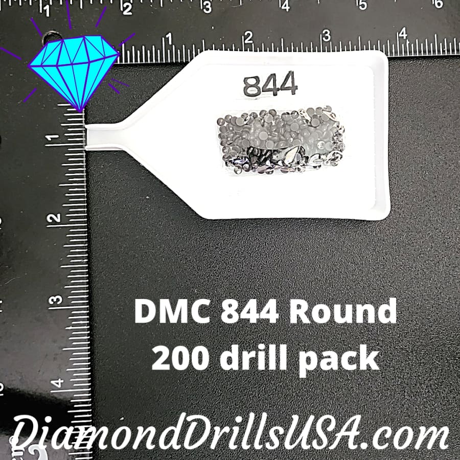 DiamondDrillsUSA - DMC 844 ROUND 5D Diamond Painting Drills Beads DMC ...