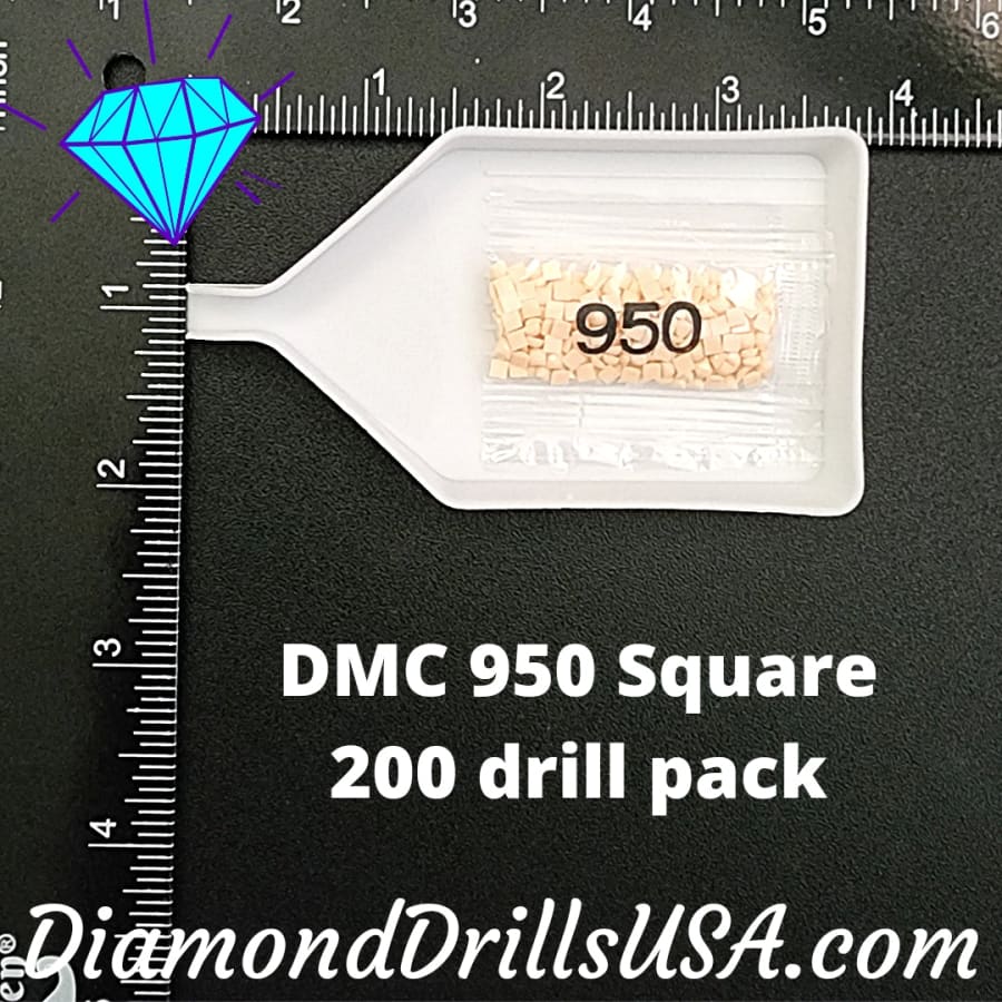 DiamondDrillsUSA - DMC 950 SQUARE 5D Diamond Painting Drills Beads DMC ...
